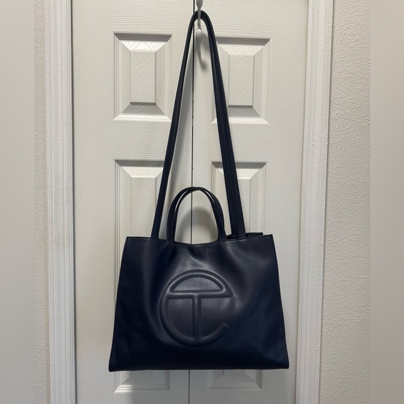 Telfar | Bags | Telfar Navy Blue Shopping Bag | Poshmark
